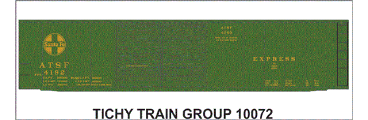 10072 AT&SF 50' STEEL EXPRESS BOXCAR