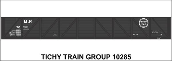 #10285-6S MP 41'6" WOOD GONDOLA DECAL 6 SETS