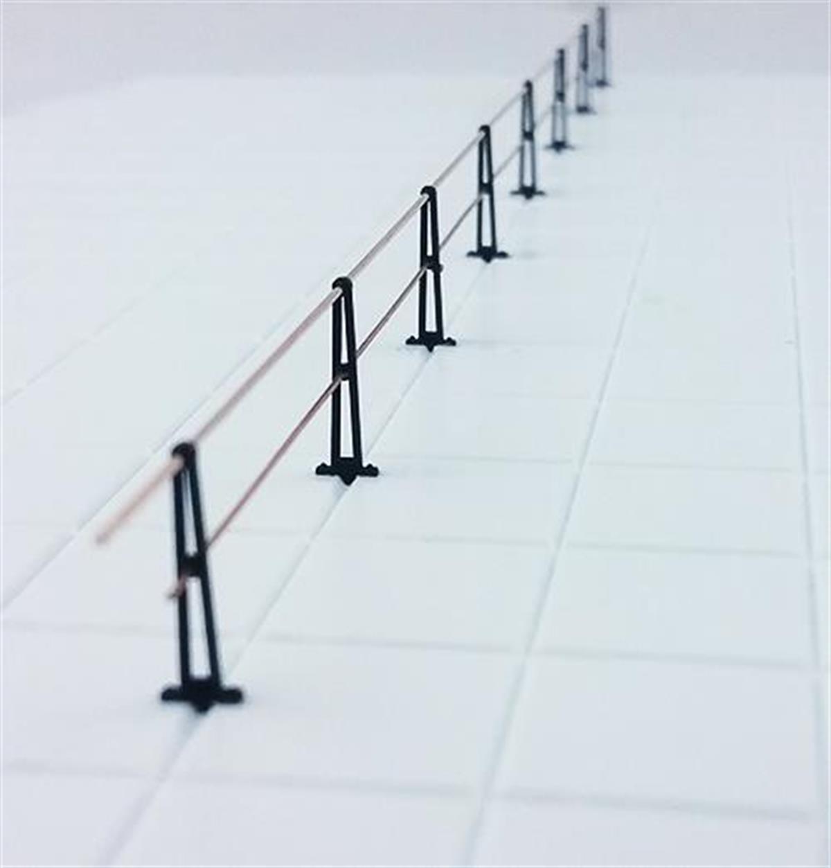 #8300 PRR PIPE RAIL STANCHIONS