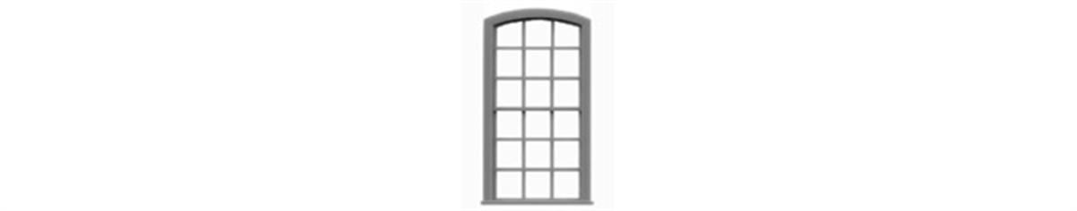 #8055 9/9 DOUBLE HUNG ARCH TOP WINDOW