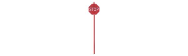 #8247 MODERN STOP SIGN